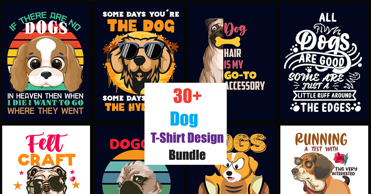 Dog T-Shirt Design Bundle Vol.3 Bundle · Creative Fabrica