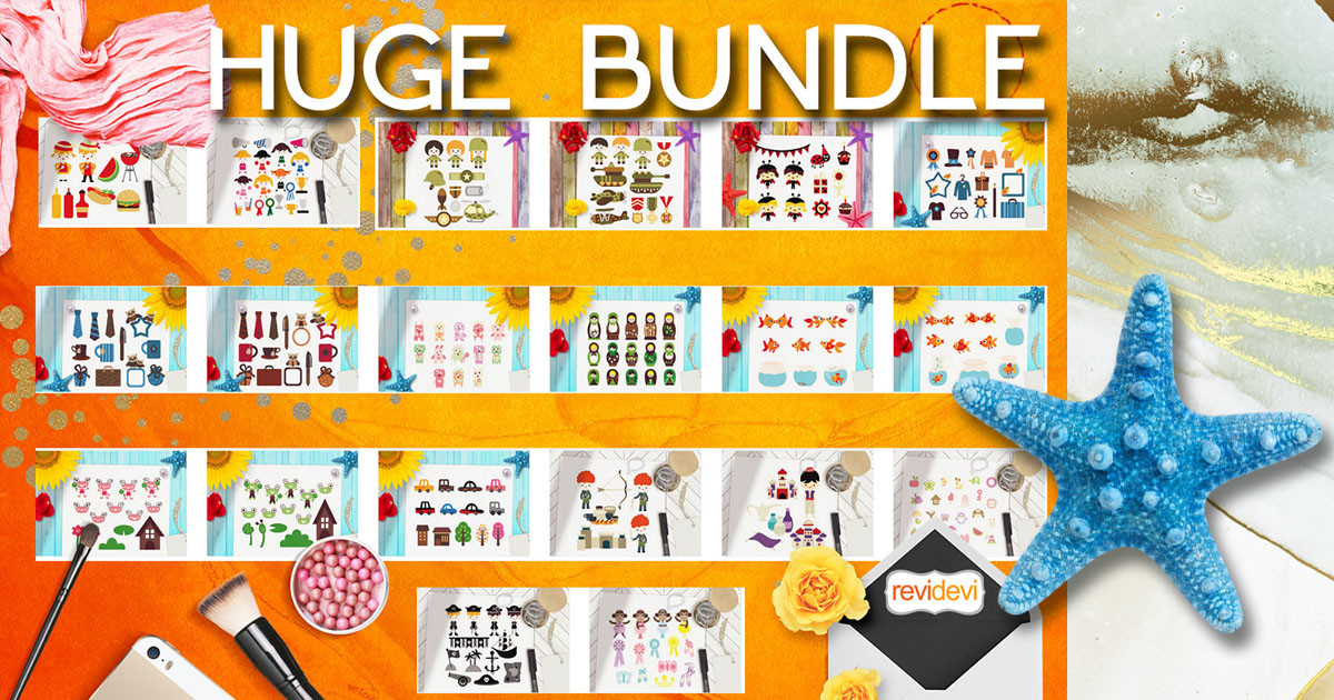 Kids Clipart Illustrations Bundle Bundle · Creative Fabrica