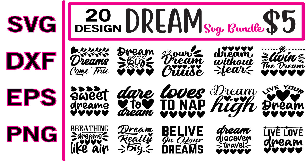 Dream SVG Bundle Bundle · Creative Fabrica