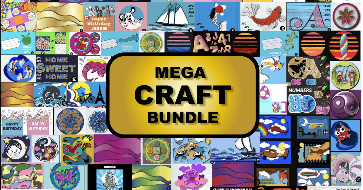 Mega Craft Bundle Bundle · Creative Fabrica