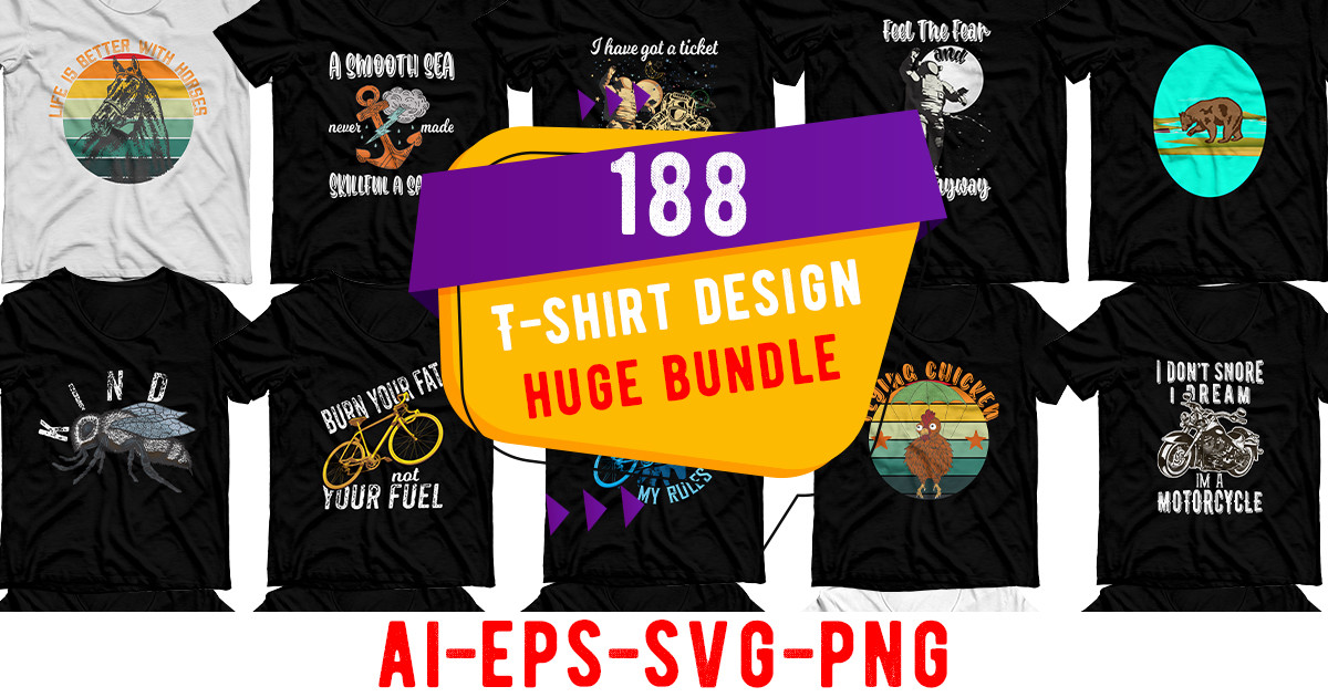 Unique T-Shirt Design Bundle Bundle · Creative Fabrica