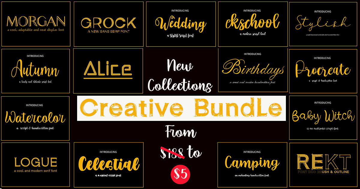 Creative Font Bundle Bundle · Creative Fabrica