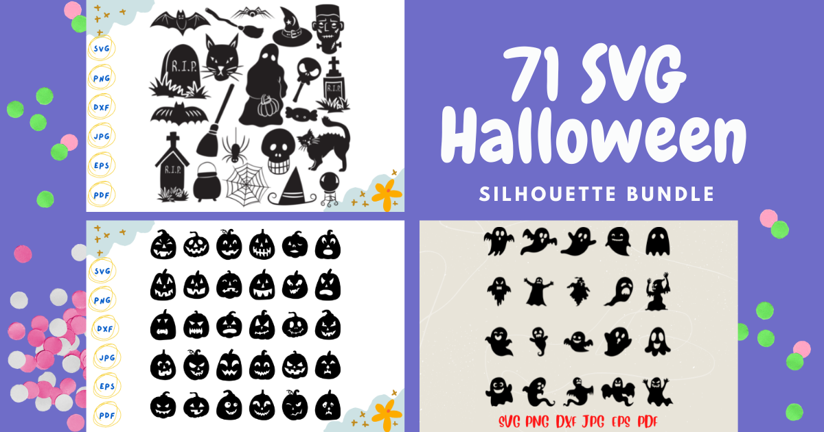 Halloween Silhouette SVG Bundle Bundle · Creative Fabrica