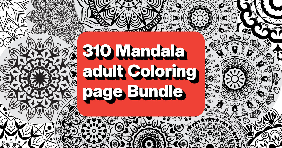 Mandala Coloring Page Bundle Bundle · Creative Fabrica