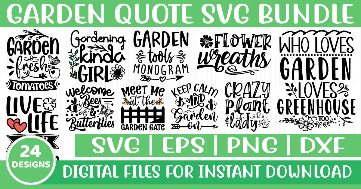 Garden SVG Design Bundle Vol.1 Bundle · Creative Fabrica