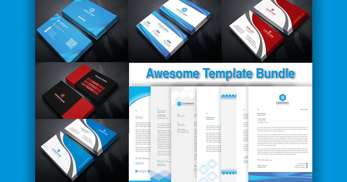 Awesome Template Bundle Bundle · Creative Fabrica