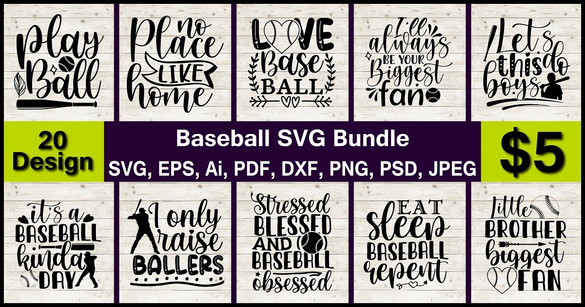 Baseball SVG Bundle Bundle · Creative Fabrica