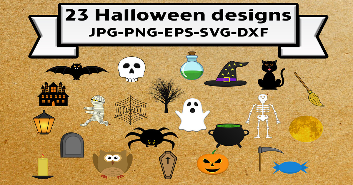 Halloween Graphic Design Clipart Bundle Bundle · Creative Fabrica