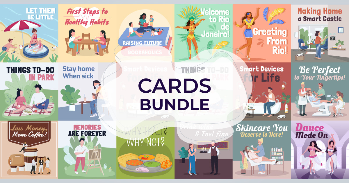 Cards Bundle Bundle · Creative Fabrica