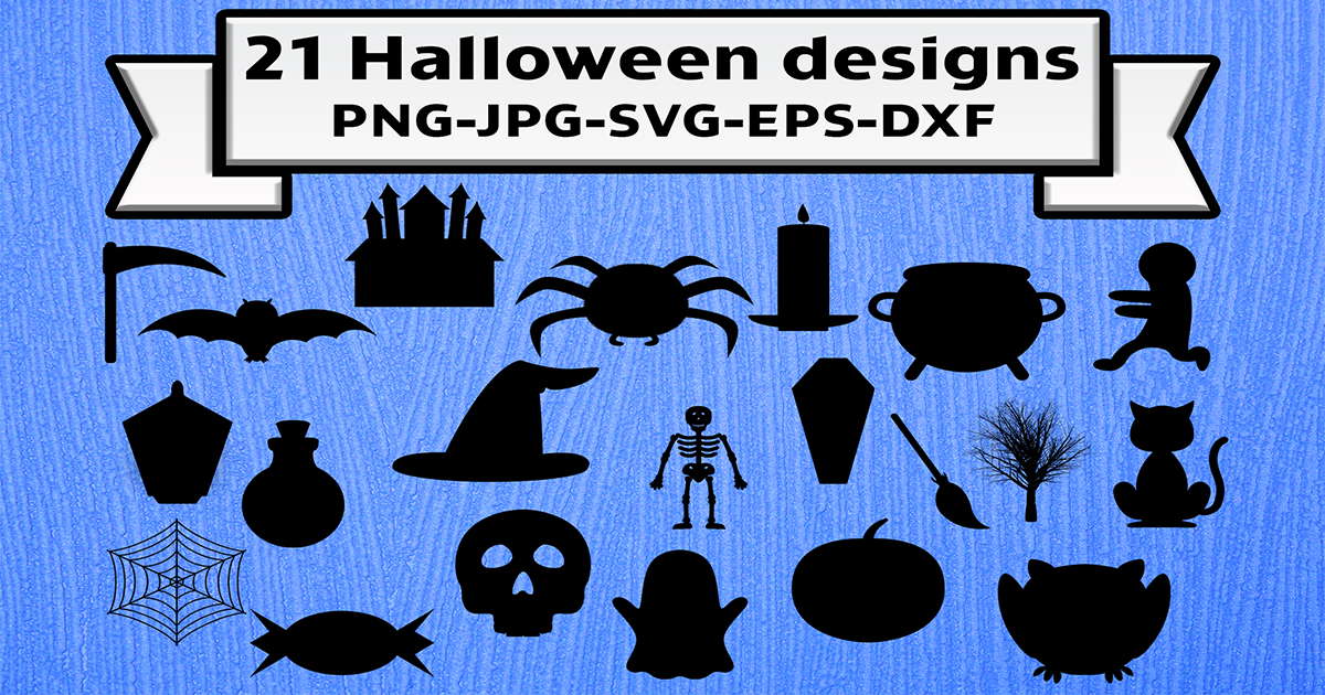 Halloween Silhouette Vector Bundle Bundle · Creative Fabrica