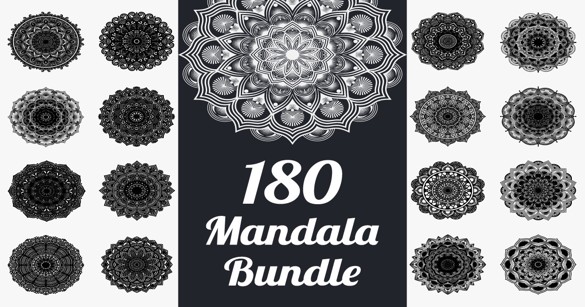 Unique Mandalas Bundle Bundle · Creative Fabrica