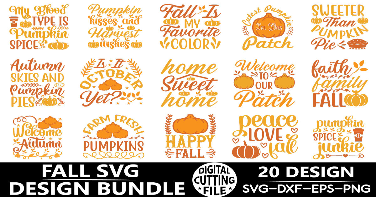 Fall SVG Design Bundle Bundle · Creative Fabrica
