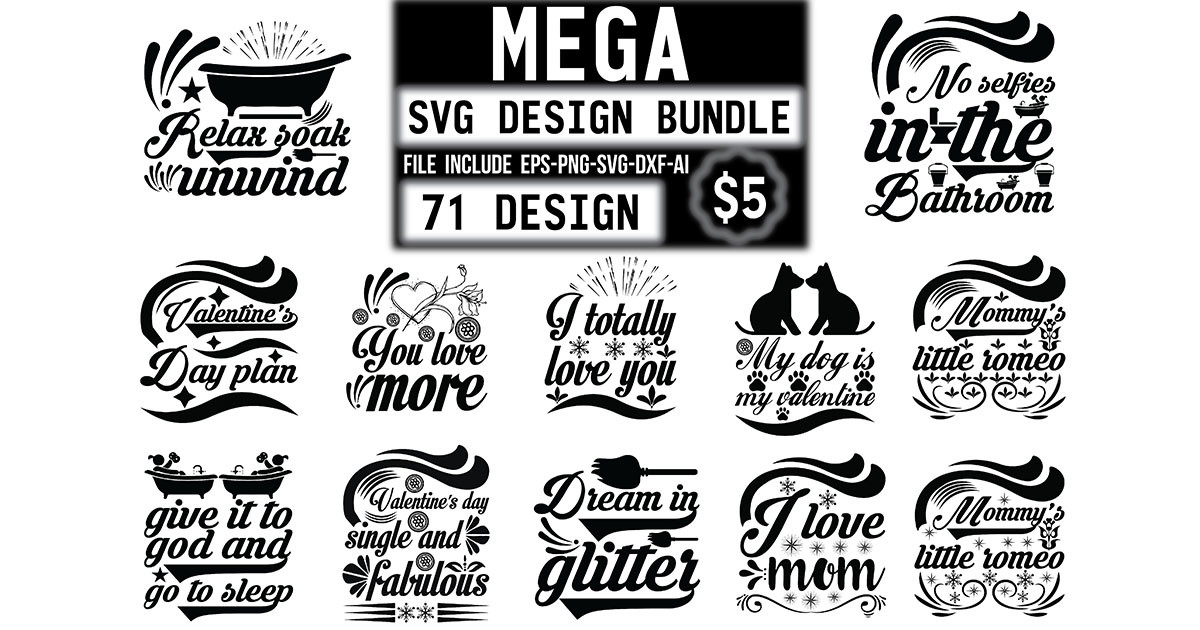 Mega SVG Design Bundle Bundle · Creative Fabrica