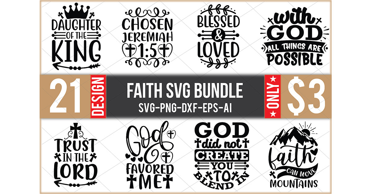 Faith SVG Bundle Bundle · Creative Fabrica