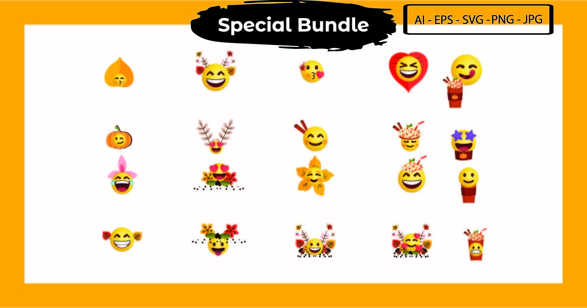 Autumn Leaves Emotions Bundle Bundle · Creative Fabrica