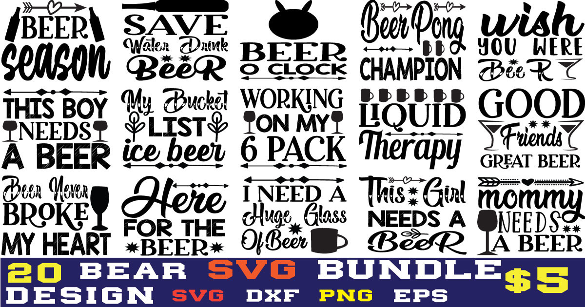 Beer SVG Bundle Bundle · Creative Fabrica