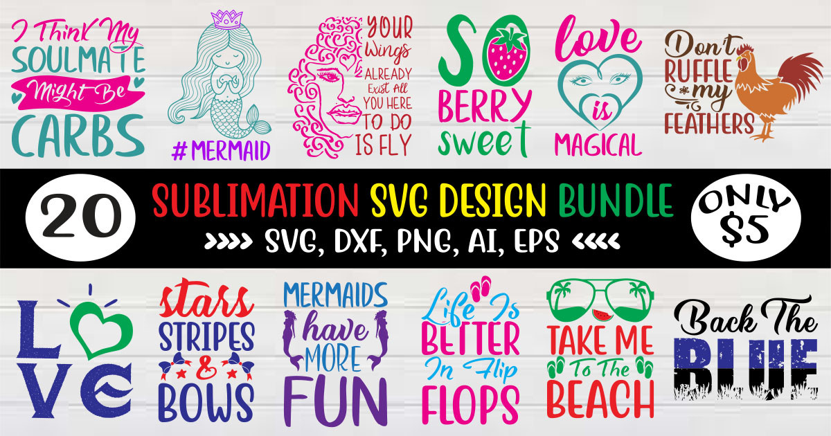 Sublimation SVG Bundle Bundle · Creative Fabrica