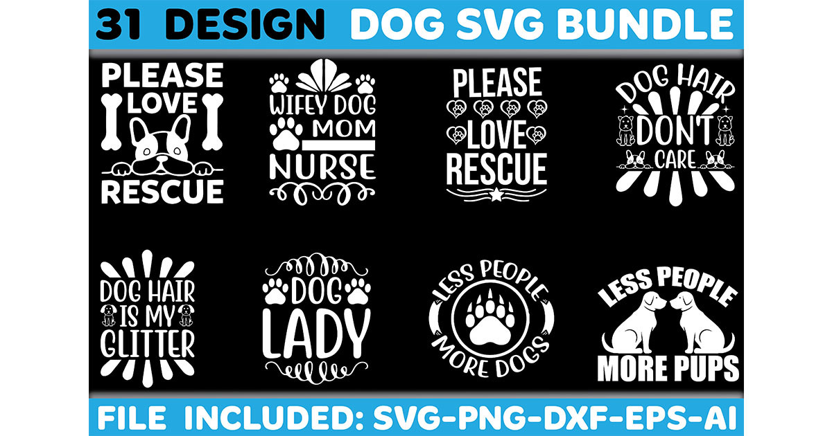Dog SVG Bundle Bundle · Creative Fabrica