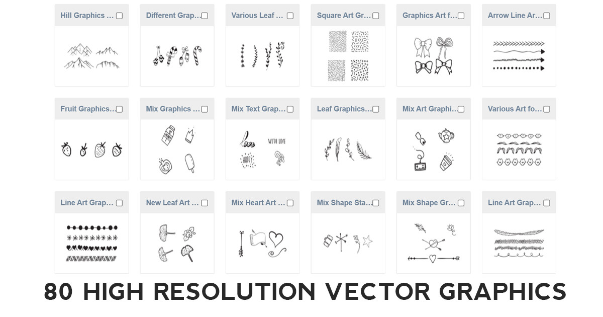 High Resolution Vector Graphics Bundle Bundle · Creative Fabrica