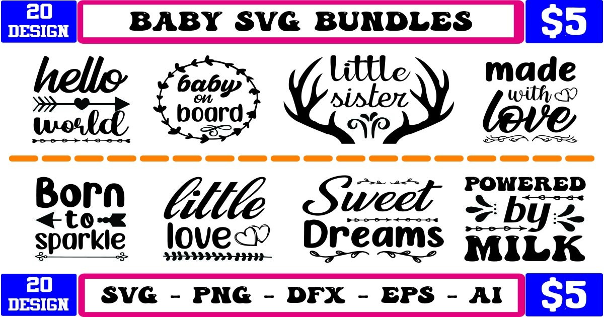 Baby SVG Bundle Vol.2 Bundle · Creative Fabrica