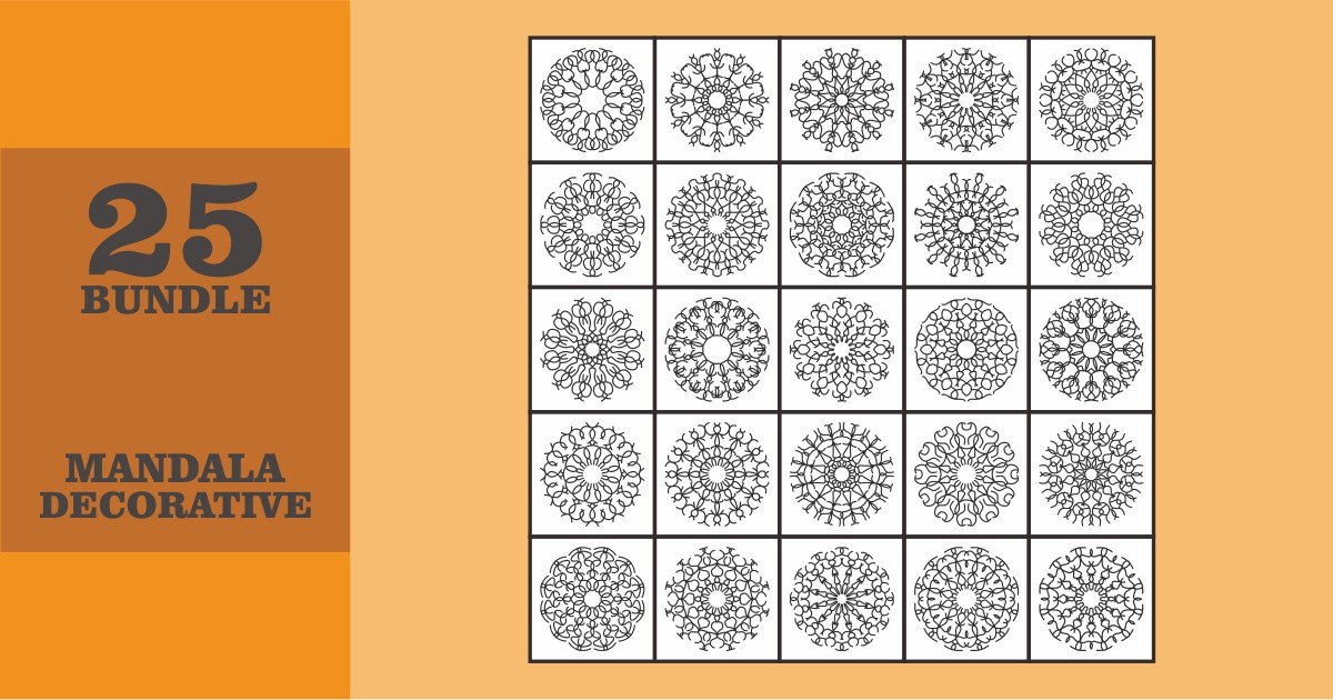 Mandala Decorative Bundle 1 Bundle · Creative Fabrica