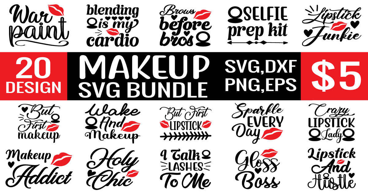 Makeup SVG Bundle Bundle · Creative Fabrica