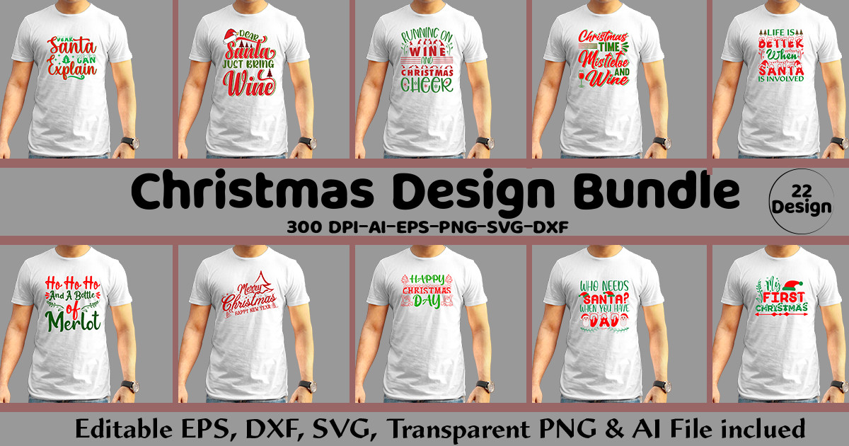 Unique Trendy Christmas Design Bundle Bundle · Creative Fabrica