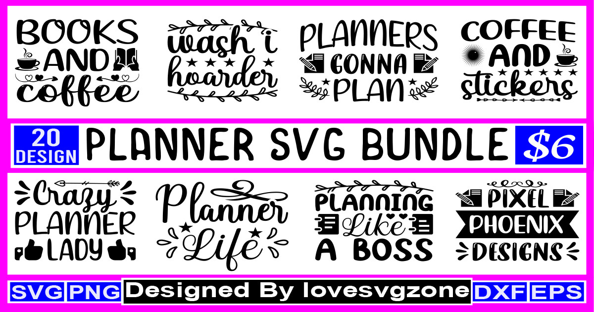 Planner SVG Bundle Bundle · Creative Fabrica