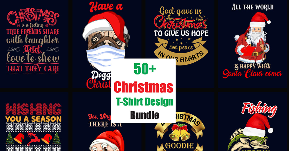 Christmas T-Shirt Design Bundle Bundle · Creative Fabrica