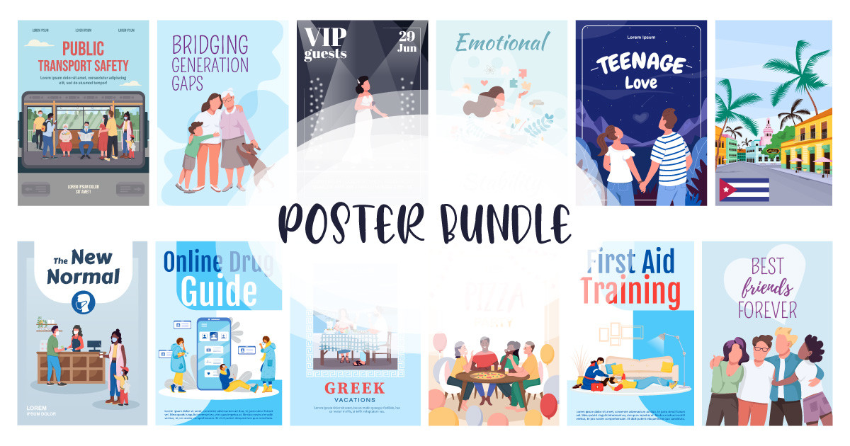 Poster Bundle Bundle · Creative Fabrica