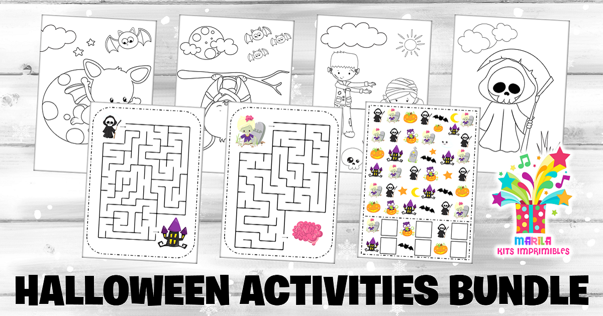 Halloween Activities Bundle Bundle · Creative Fabrica