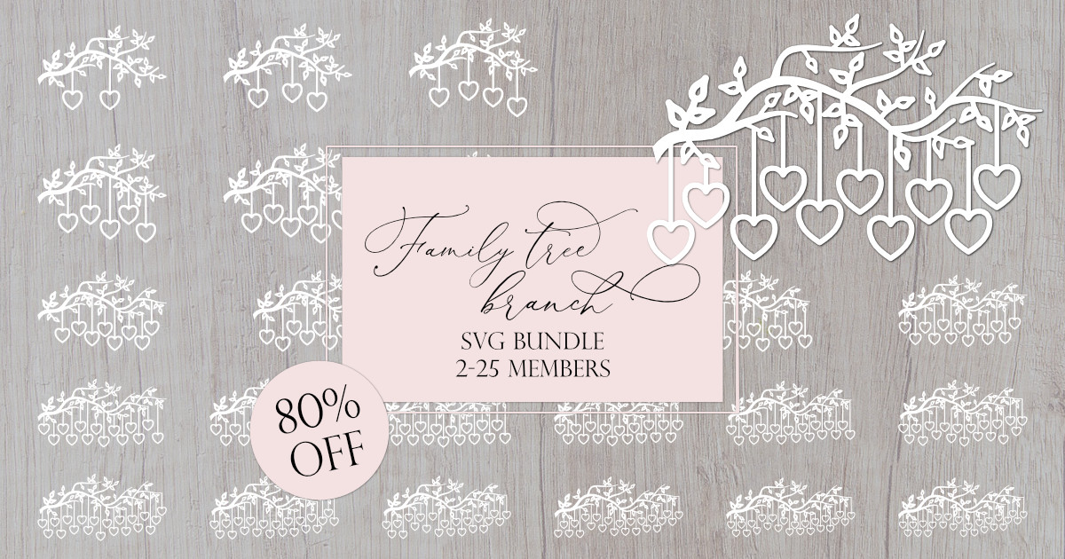 Family Tree Branch SVG Bundle 2 Bundle · Creative Fabrica