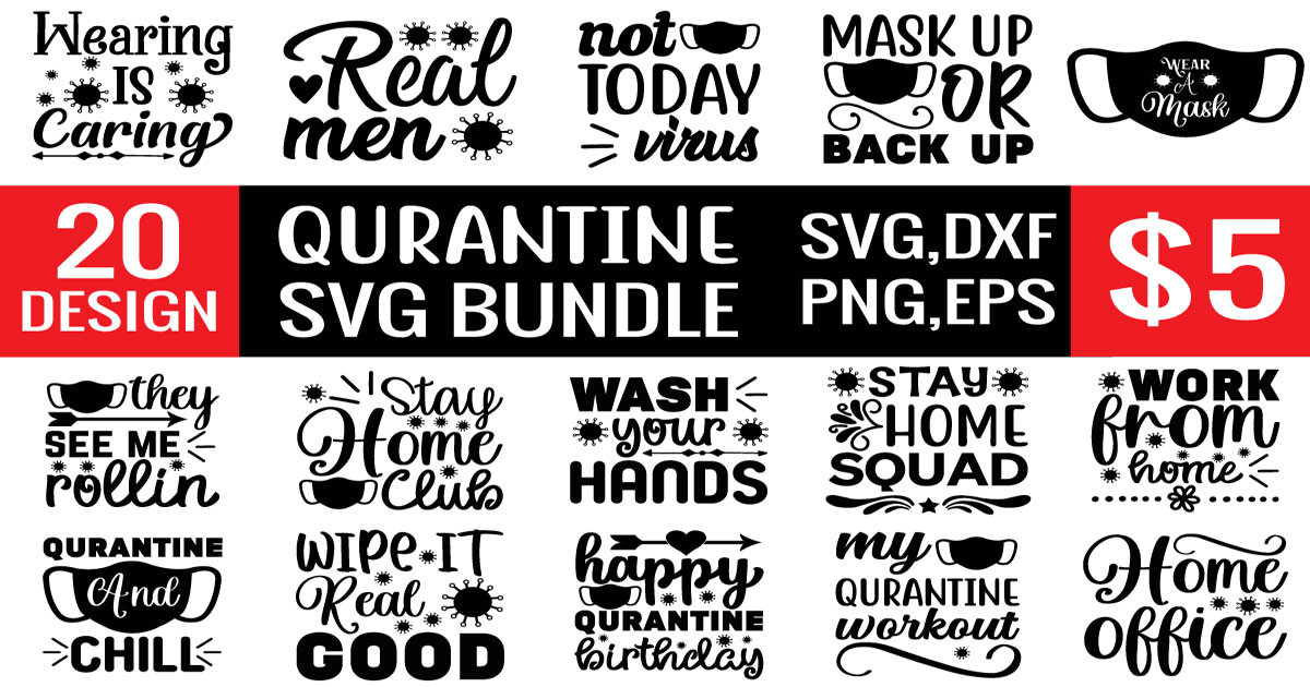 Quarantine SVG Bundle Bundle · Creative Fabrica