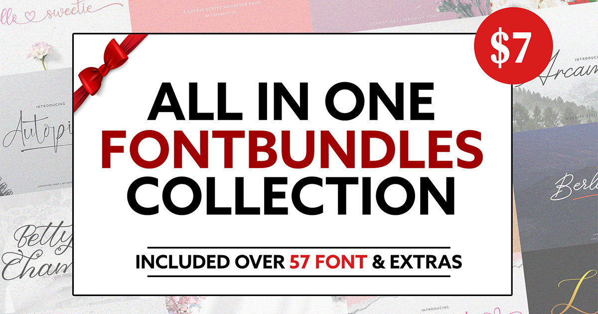 All in One Font Bundle Bundle · Creative Fabrica
