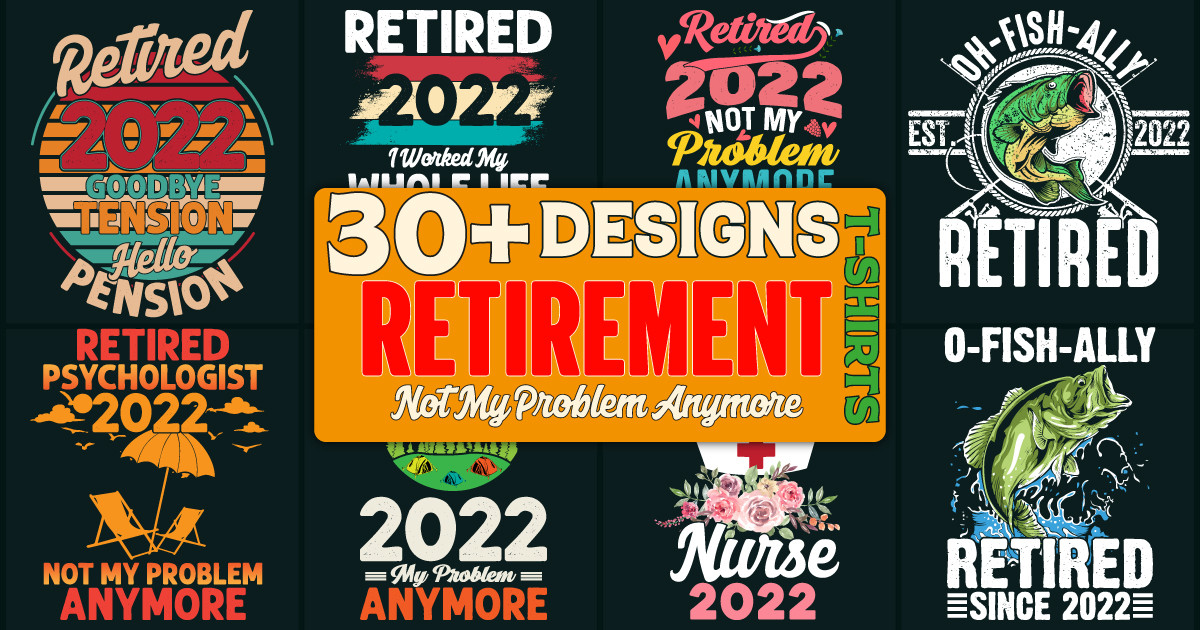 Retirement Design Bundle Bundle · Creative Fabrica