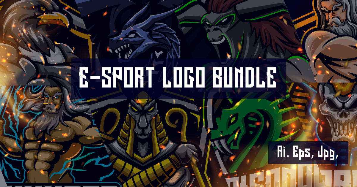 E-sport Logo Design Bundle Bundle · Creative Fabrica