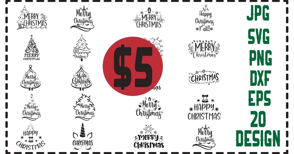 Merry Christmas Bundle Bundle · Creative Fabrica