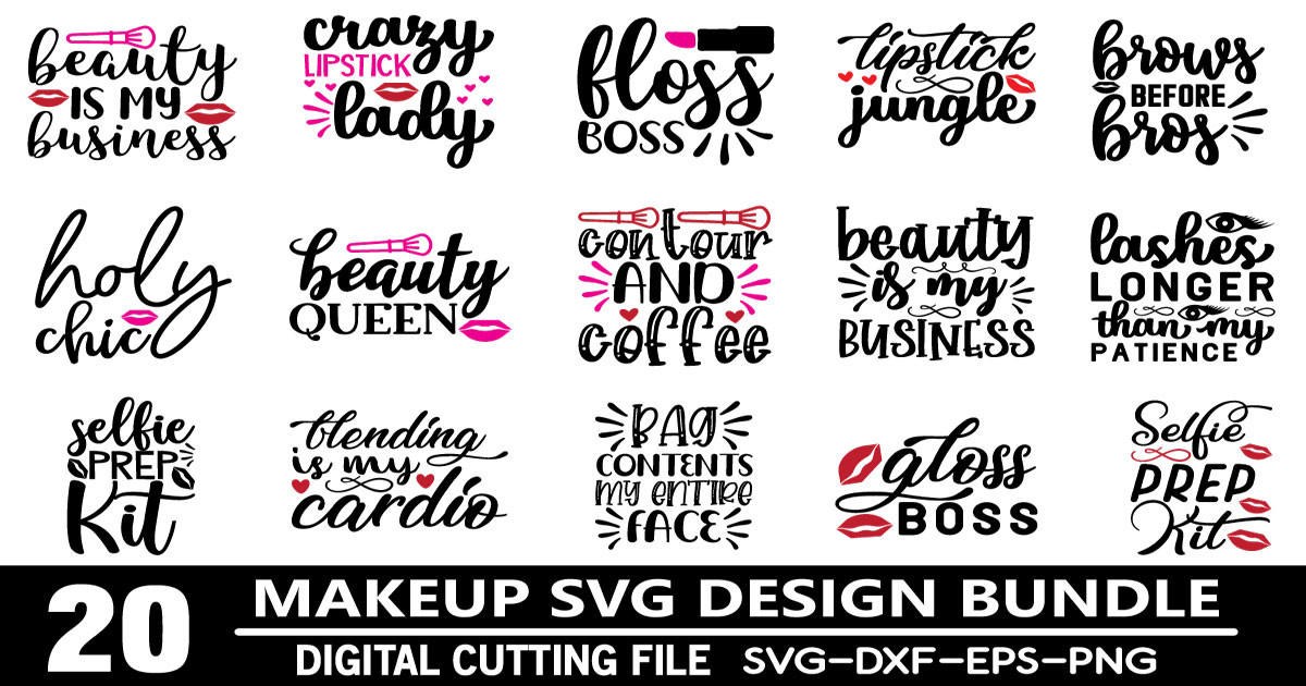 Makeup SVG Bundle Bundle · Creative Fabrica