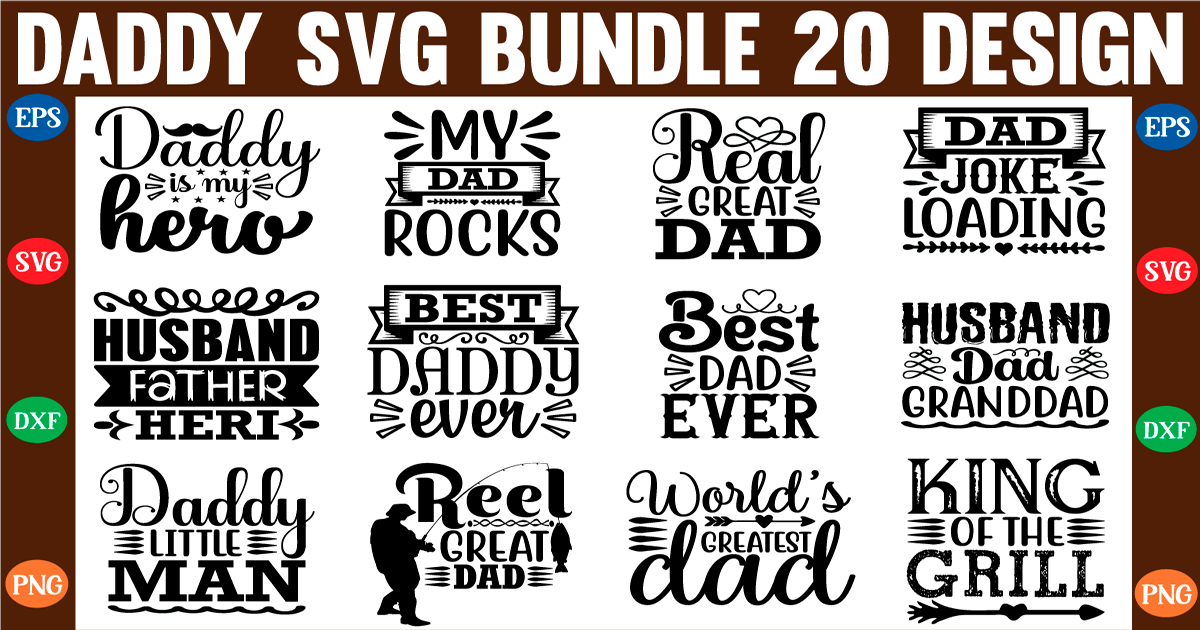 Daddy SVG Bundle Bundle · Creative Fabrica
