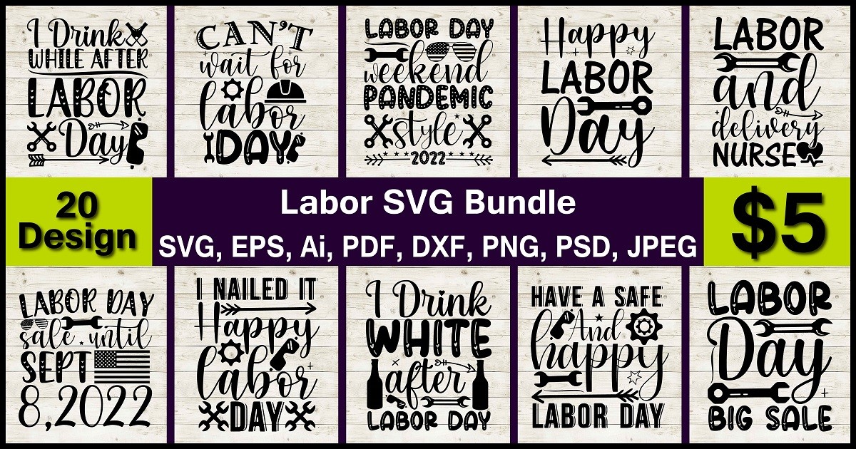 Labor SVG Bundle Bundle · Creative Fabrica