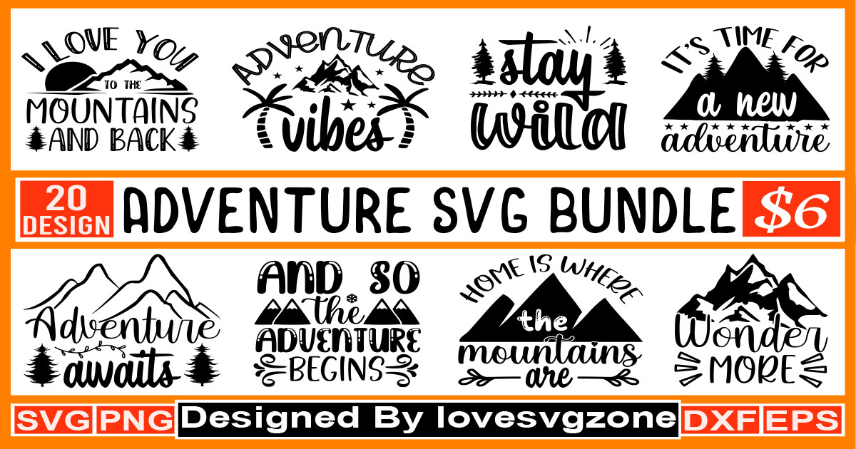 Adventure SVG Bundle Bundle · Creative Fabrica