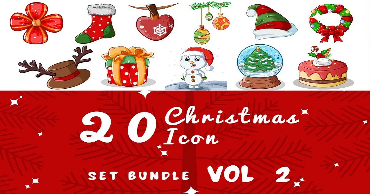 Christmas Icon Bundle Vol 2 Bundle · Creative Fabrica