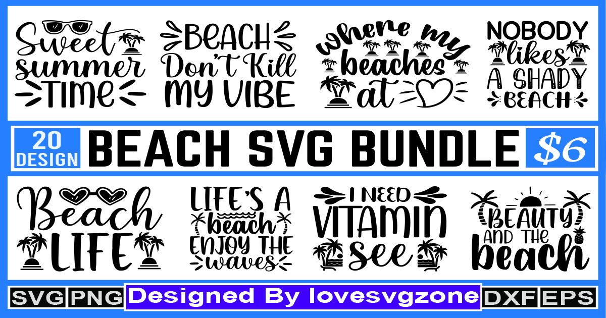 Beach SVG Bundle Bundle · Creative Fabrica