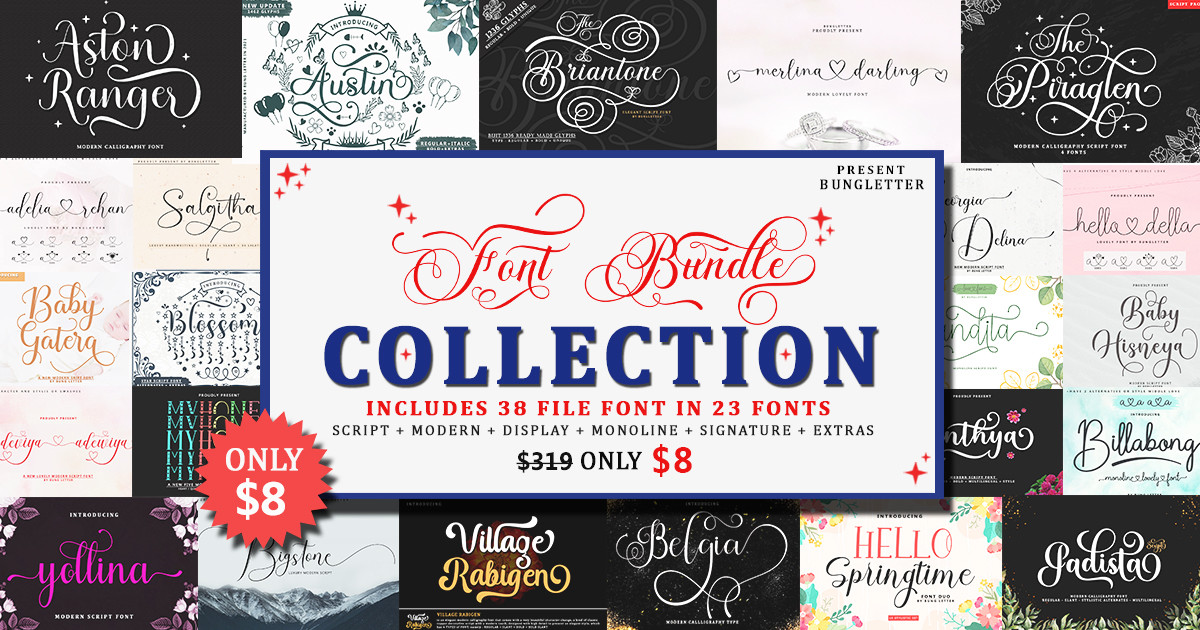 Font Bundle Bundle · Creative Fabrica