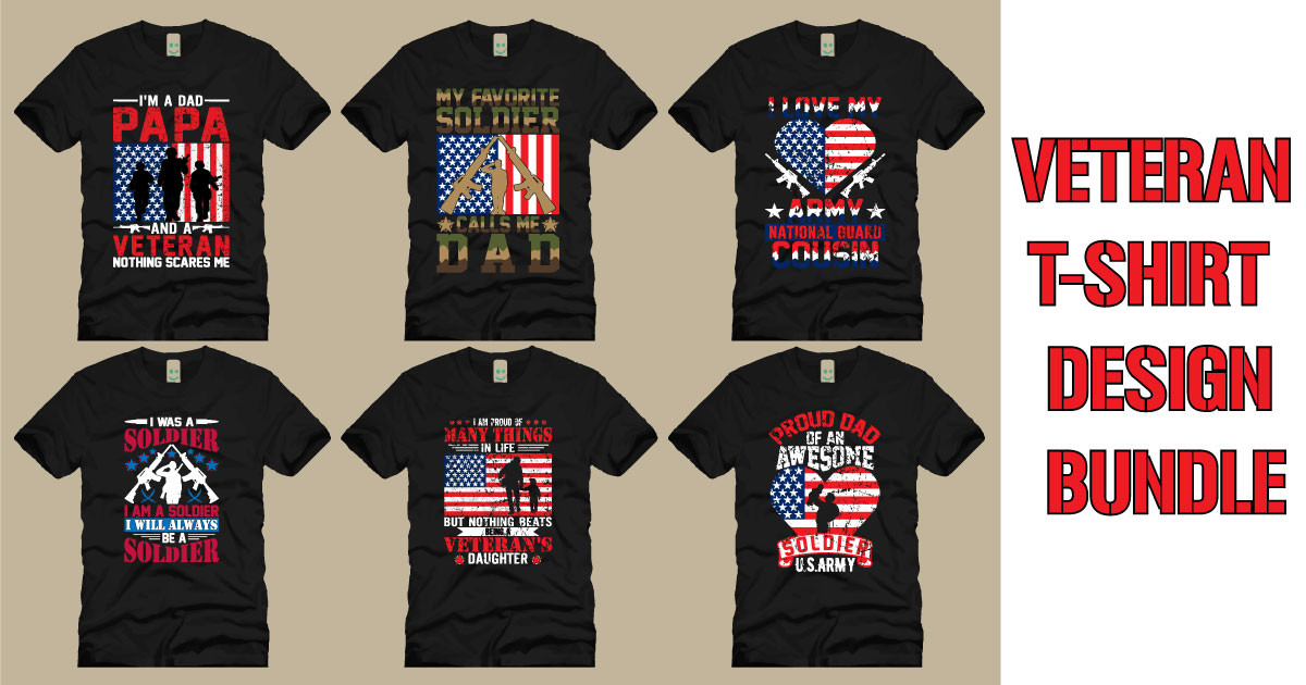 Veteran T-Shirt Design Bundle Bundle · Creative Fabrica