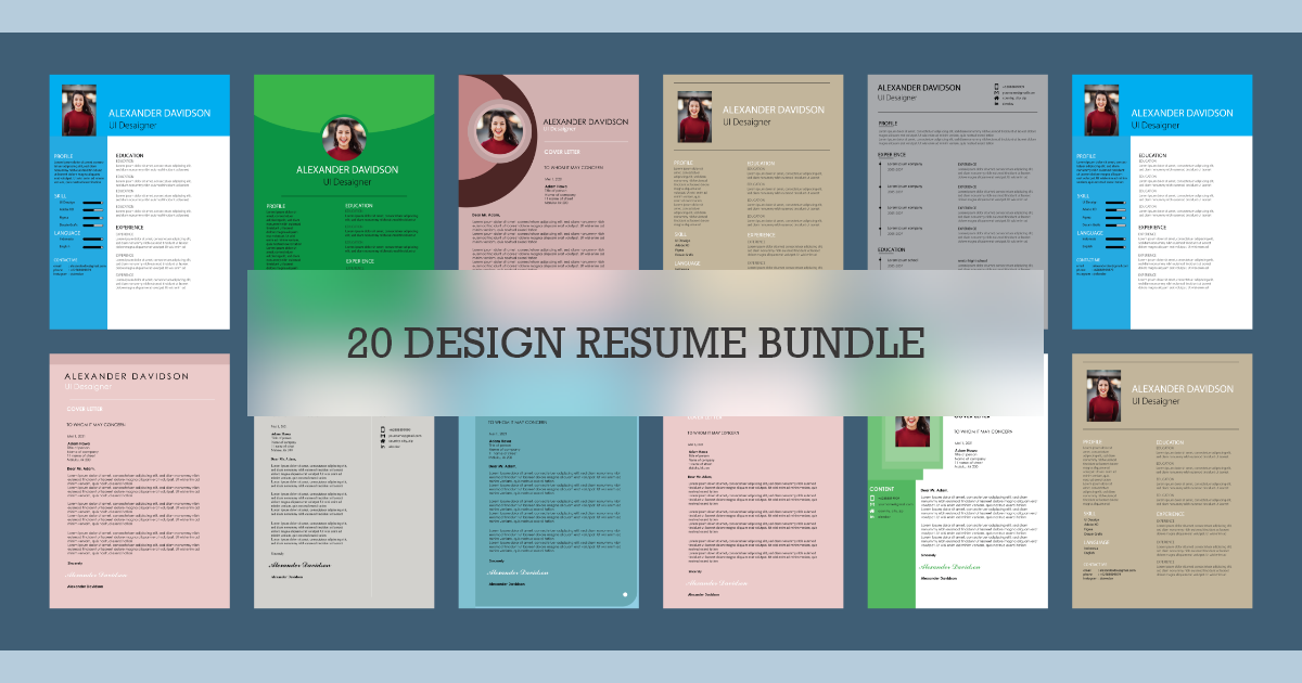 Resume Template Bundle Bundle · Creative Fabrica