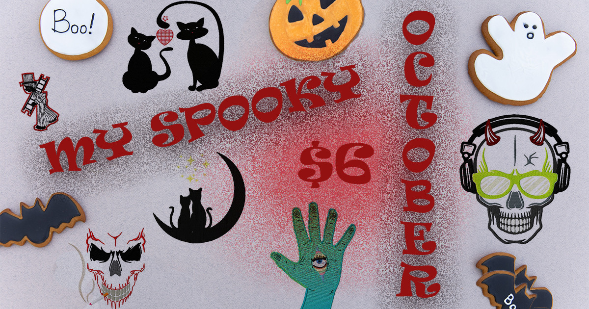 My Spooky October Embroidery Bundle Bundle · Creative Fabrica