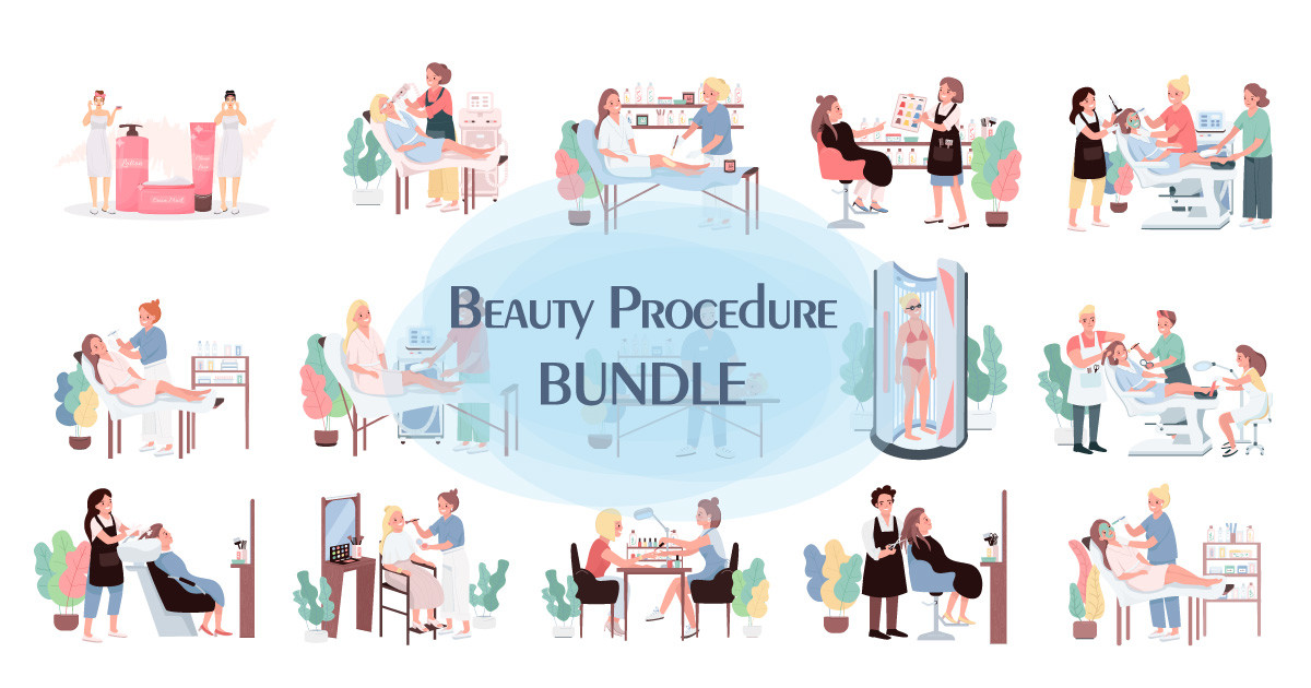 Beauty Procedure Bundle Bundle · Creative Fabrica