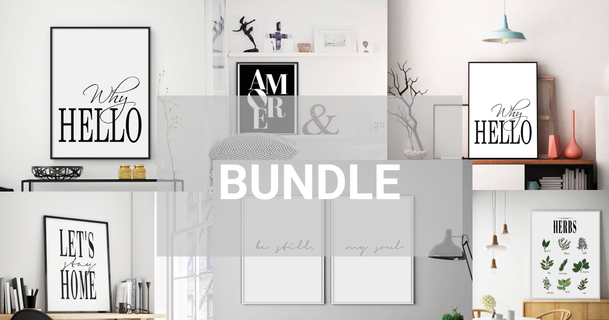 Wall Art Home Decor Printable Bundle Bundle · Creative Fabrica