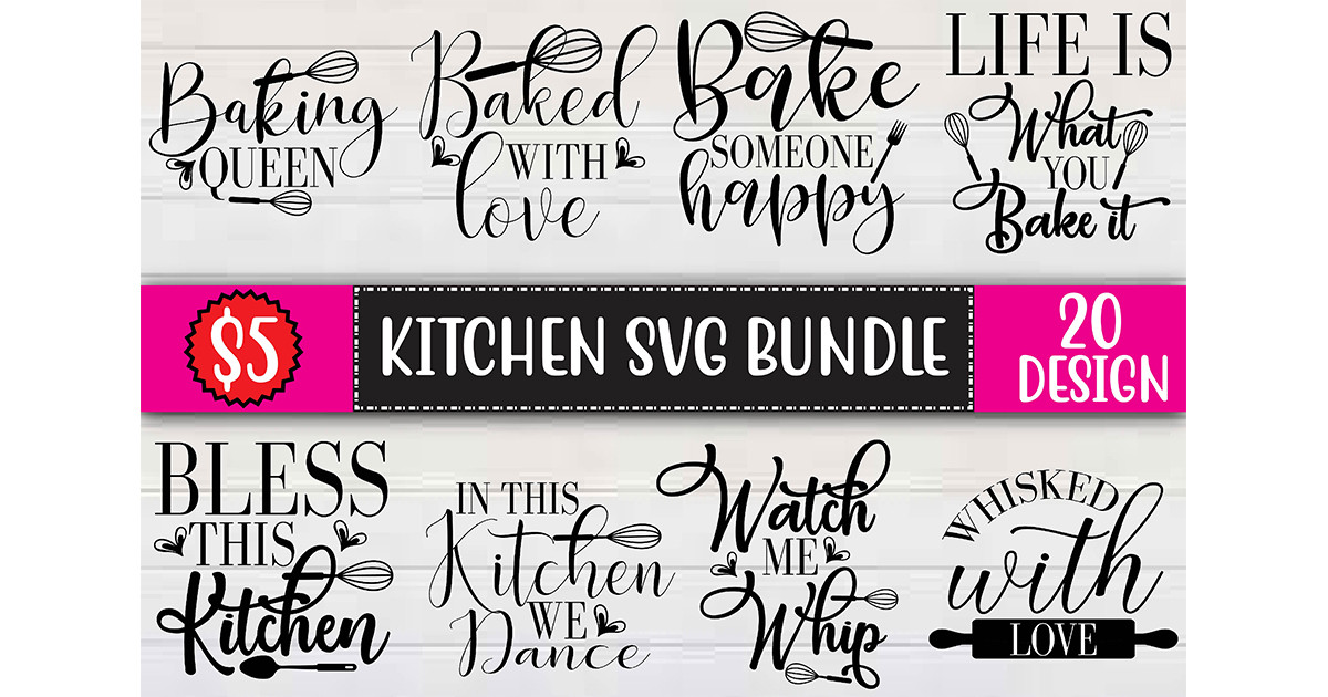 Kitchen SVG Bundle Bundle · Creative Fabrica